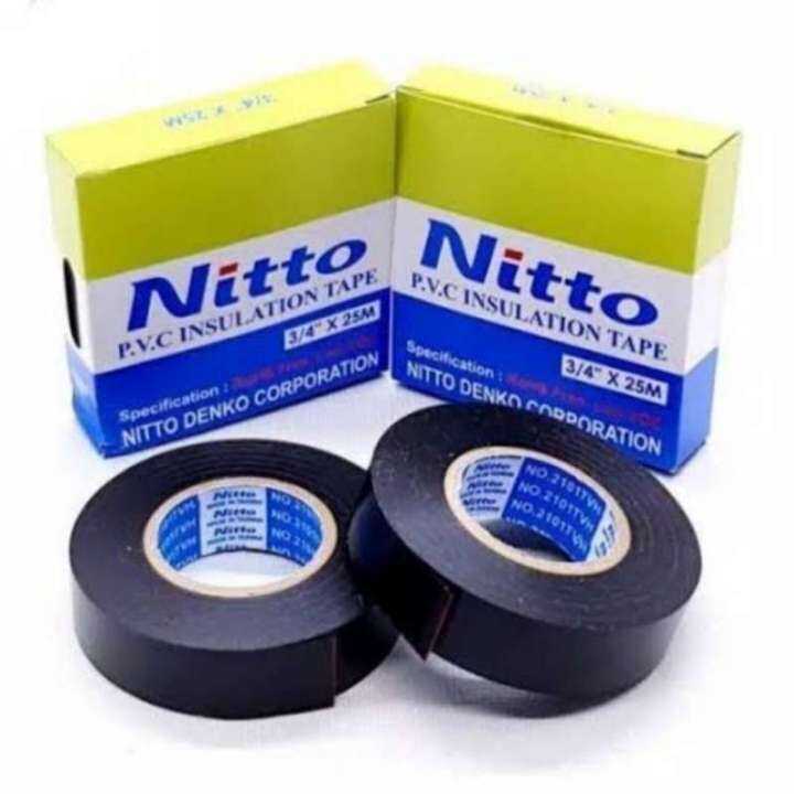Isolasi Solasi Selotip Solatip Listrik Kabel PVC NITTO 3/4 Inch ...