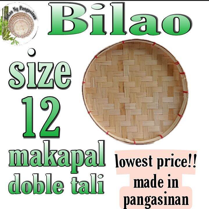 Bilao size 12" makapal small/doble tahi | Lazada PH