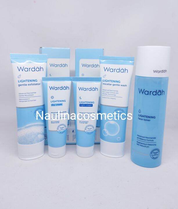 Paket Wardah Series Lightening Untuk Kulit Normal / Paket Skincare Wardah Untuk Kulit Normal ...
