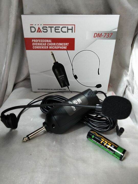MIC DASTECH DM737 / MIC BONDU. TELINGA / MIK CONDENSER / MIC MASJID ...