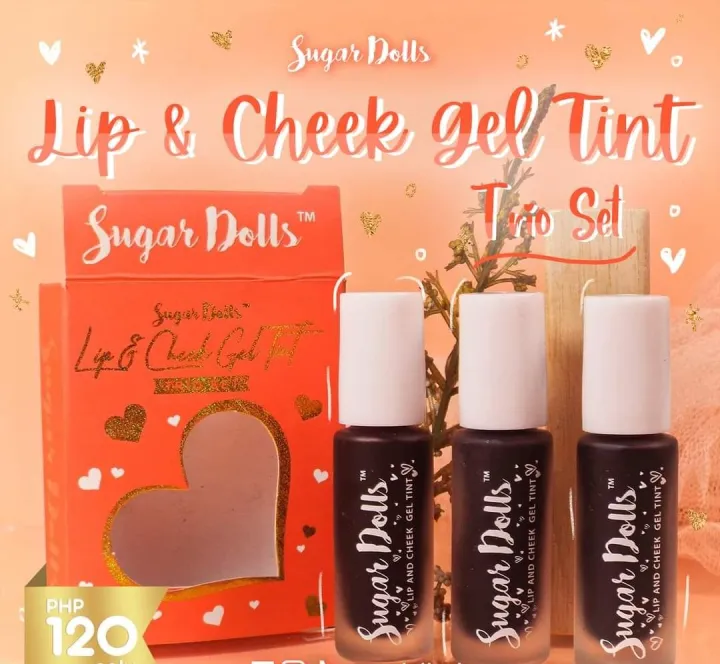 TRIO LIP & CHEEK GEL TINT SUGAR DOLLS | Lazada PH
