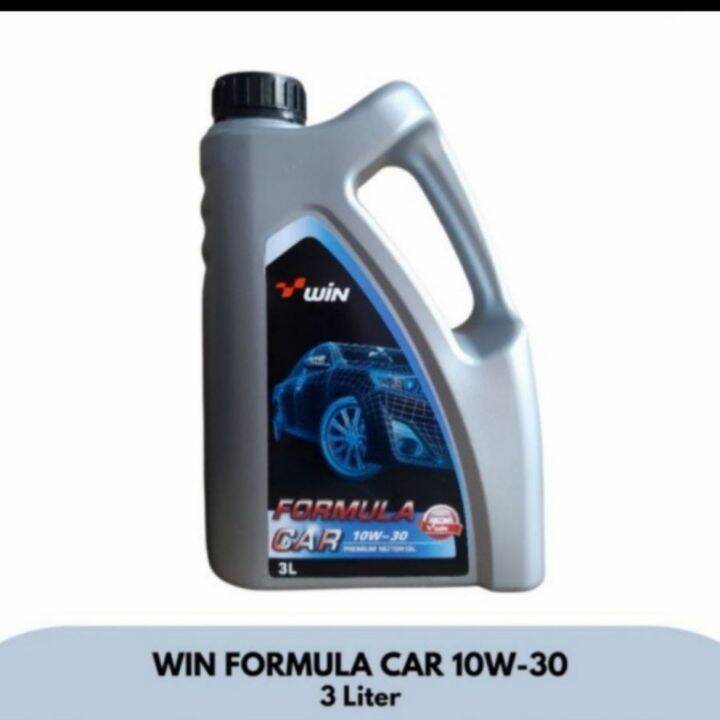 Oli Win Formula Car 10W30 Api SL (3L)/Pelumas Mesin Bensin Win 10W-30/ ...