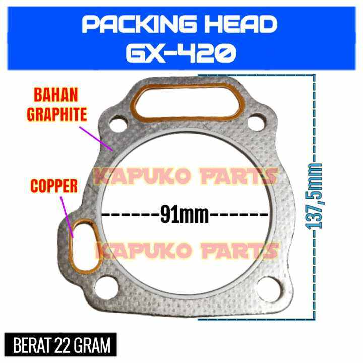 PACKING HEAD GRAPHITE GX 420 UNTUK MODEL MESIN HONDA | Lazada Indonesia