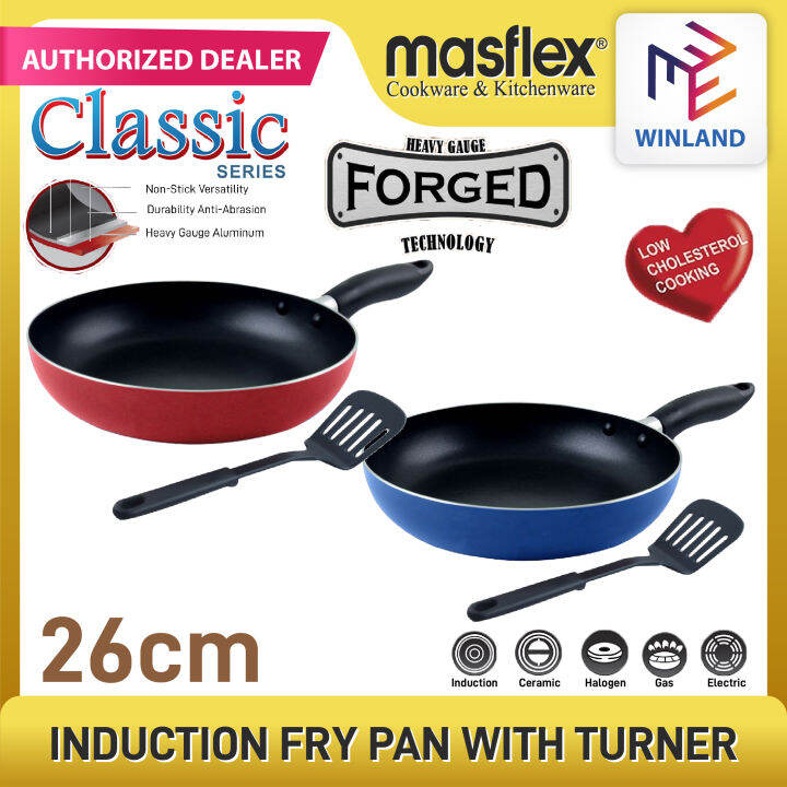 Masflex by Winland Classic Series 26 cm Frying Pan Aluminum Non Stick Induction Frypan w/ FREE ...