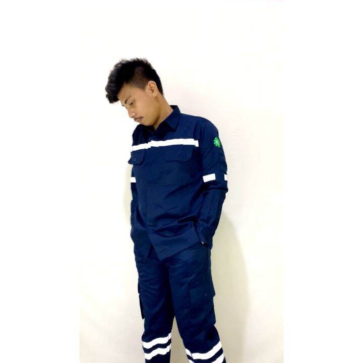 Baju Proyek Merah I bengkel mekanik I kerja teknik I wearpack atasan I ...