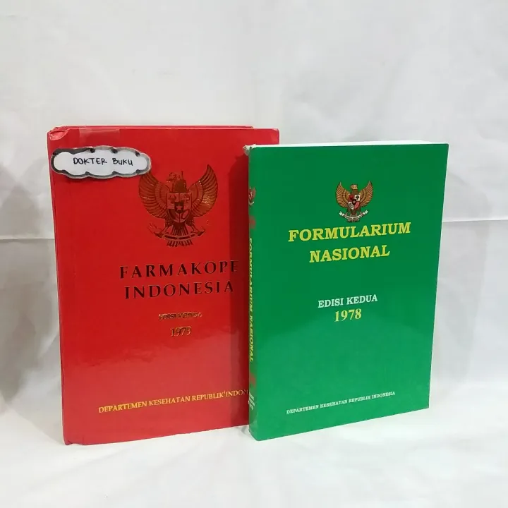 FARMAKOPE INDONESIA EDISI KETIGA dan FORMULARIUM NASIONAL | Lazada ...