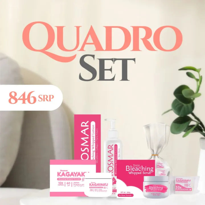 Rosmar Quadro Set Bleaching Scrub, Lotion, Kagayaku Cream and Kagayaku ... Rosmar Quadro Set Bleaching Scrub, Lotion, Kagayaku Cream and Kagayaku ...