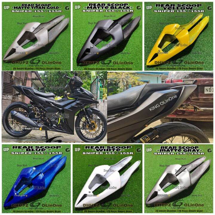 REARSCOOP155 SNIPER155 YAMA HA REAR SCOOP 155 PLUG AND PLAY | Lazada PH