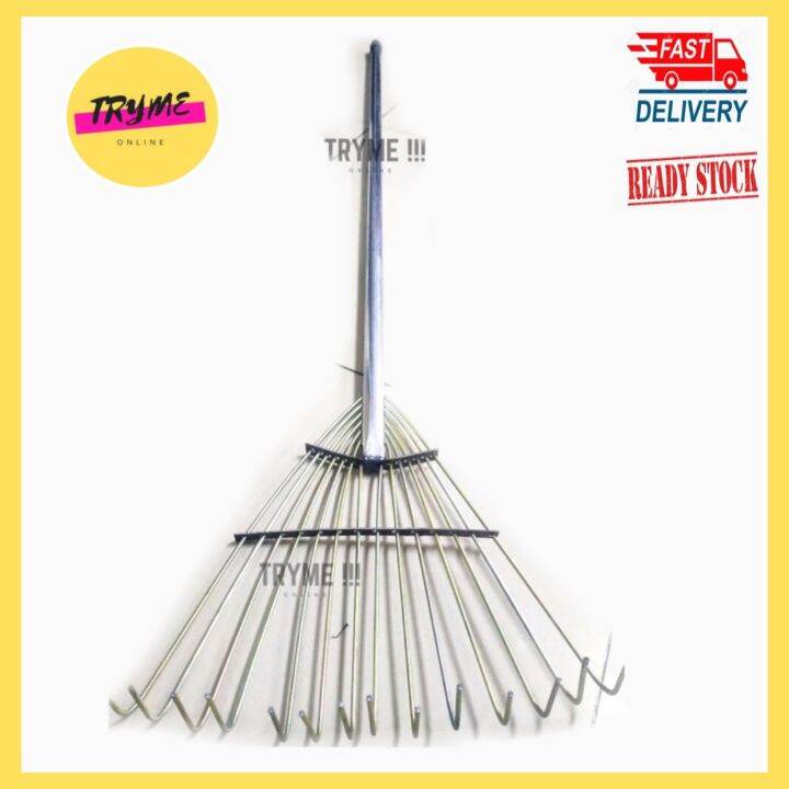 (TAHAN)CAKAR DAUN BESI RAKE BATANG BESI | Lazada