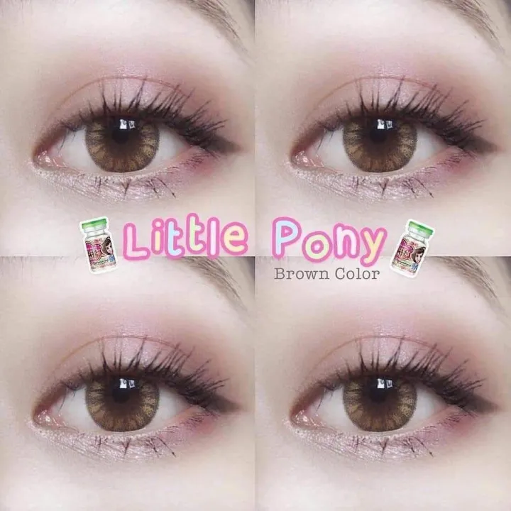 Mini pony brown รุ่นตาฉ่ำ ละมุนธรรมชาติออกฝอนิดๆ สวย | Lazada.co.th