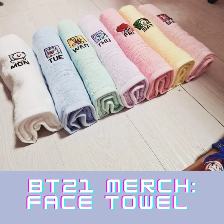 [OFFICIAL] BT21 MERCH: DAILY FACE TOWEL | Lazada PH