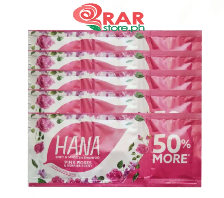 Hana Smooth & Smooth Shampoo Pink Roses and Berries Scent 21 ml (5 ...