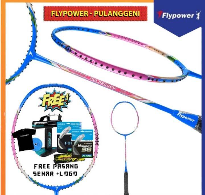 Raket Flypower Pullangeni Original Free Pasang Senar | Lazada Indonesia