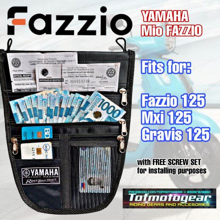 YAMAHA FAZZIO [screw type] Underseat Organizer | Lazada PH