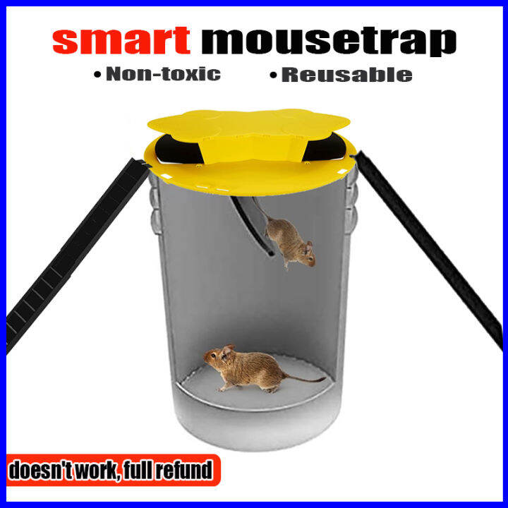 Smart mouse trap Plastic cover is automatically reset flip Mouse ...