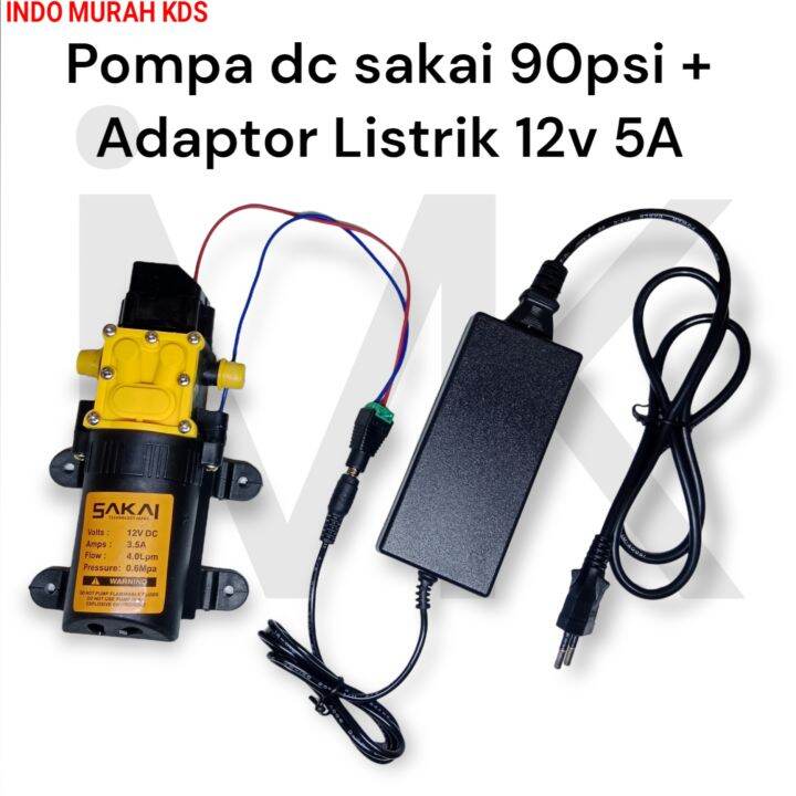 PAKET POMPA AIR OTOMATIS SAKAI 90 PSI DC MESIN STEAM JET CLEANER SPAYER ...