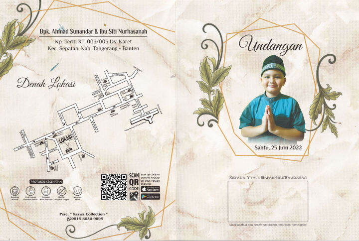 blanko undangan khitanan erba 2210 | Lazada Indonesia