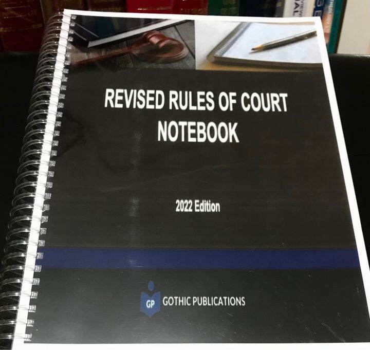 (Codal) Revised Rules of Court Notebook (2022 Edition) | Lazada PH