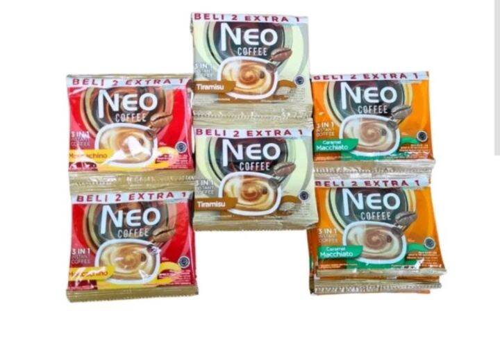 Neo Coffee Netto 20gr Isi 15 Sachet (Paket 10 + 5 Gratis) | Lazada ...