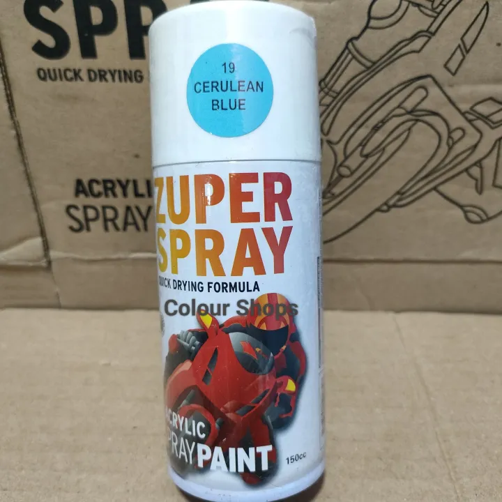 Zuper Pilox Pilok Cat Semprot Warna Cerulean Blue Biru Langit Glossy 19 150cc Spray Paint ...