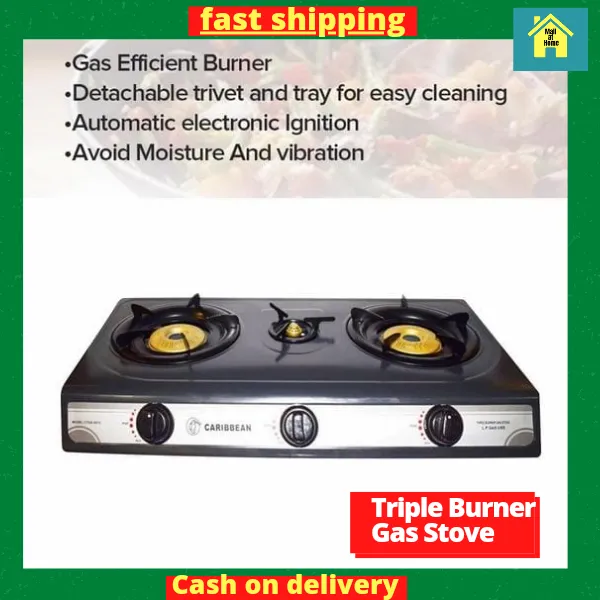 Mall at Home Caribbean Triple Burner Gas Stove Gas Stove Burner ...