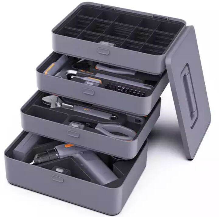 JIMI HOME Jimi box X3-ABD 3 Layered Tool Box Tool Set Jimihome Jimibox Household Hardware Tool ...