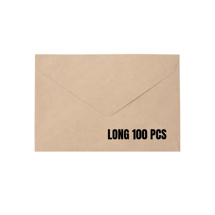 Brown Envelope | Long | Quality | Sold Per 100 Pcs | Lazada PH