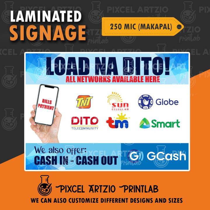 Load na Dito - Laminated Signages for Sari-Sari Store/Tindahan ...