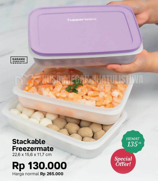 Tupperware Stackable Freezermate 1set (3 layer) | Lazada