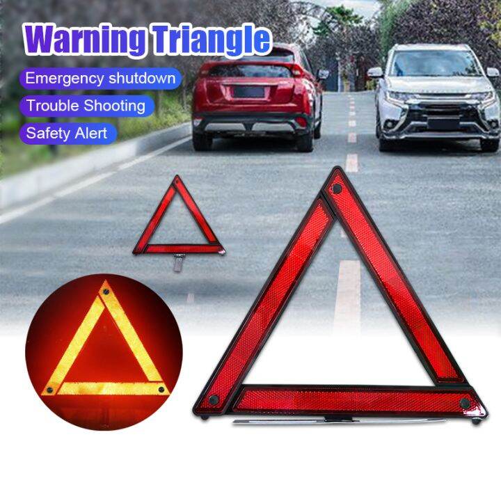 Car Early Warning Device Triangle Sign Red Color Reflective for Road ...