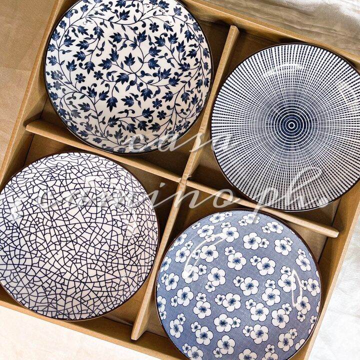 4pcs Japanese deep dish plate gift box | Lazada PH