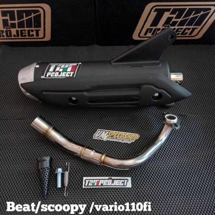 KNALPOT TZM PROJECT NON SS PRO FULLPACK BEAT KARBU FI ESP SCOOPY FI ESP ...