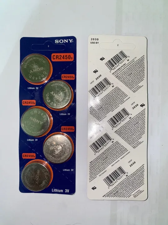 SONY CR2450 ราคาแบ่งขาย 1ก้อน ถ่านรีโมทรถยนต์ ถ่านกระดุม ของแท้💯 ...