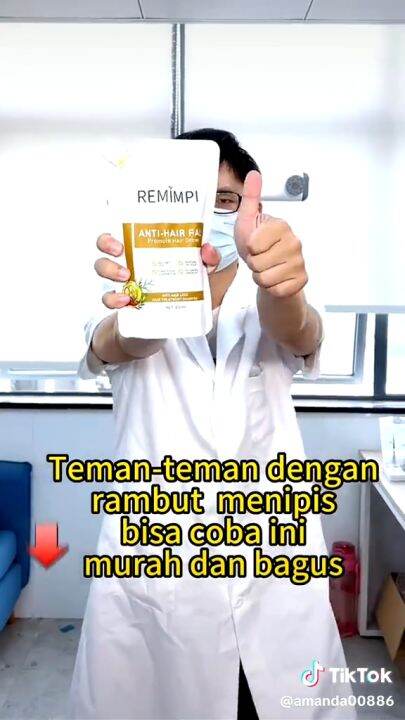 REMIMPI Shampo Anti Hair Fall Penumbuh Rambut Original | Lazada Indonesia
