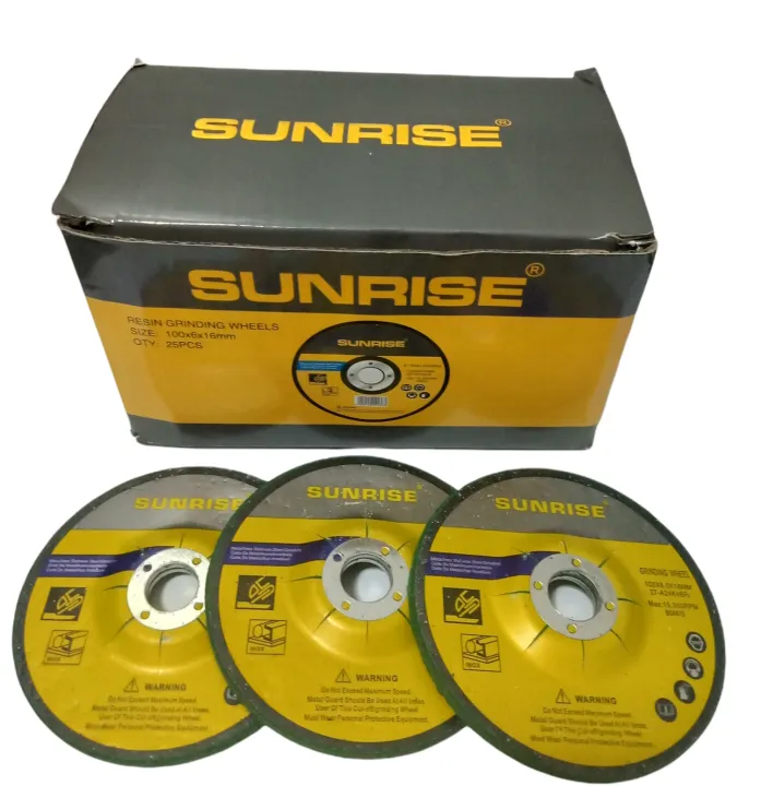 SUNRISE Grinding Disc 4" Heavy Duty 5 pcs (Green) | Lazada PH