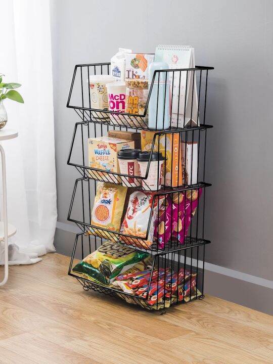 Household multifunctional mobile kitchen shelves, floor carts, multi ...