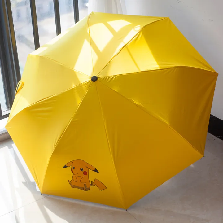 Baby Pikachu Cartoon Sun Umbrella Parasol Sun Umbrella Sunny Umbrella ...
