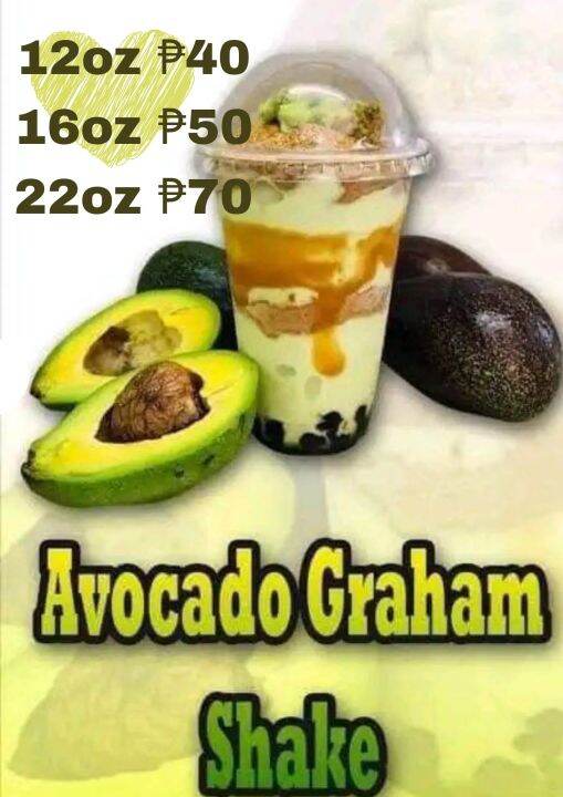 Avocado Graham Shake Laminated signages A4 Size waterproof | Lazada PH