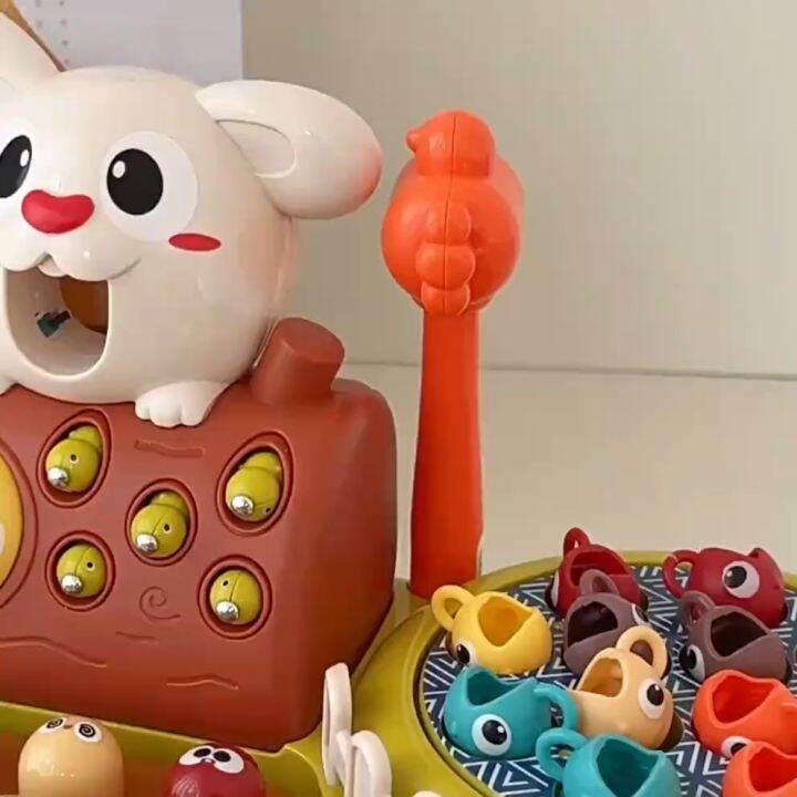 MallMainan-M320 Mainan Edukasi 4IN1 Rabbit Farming Game Whack A Mole ...