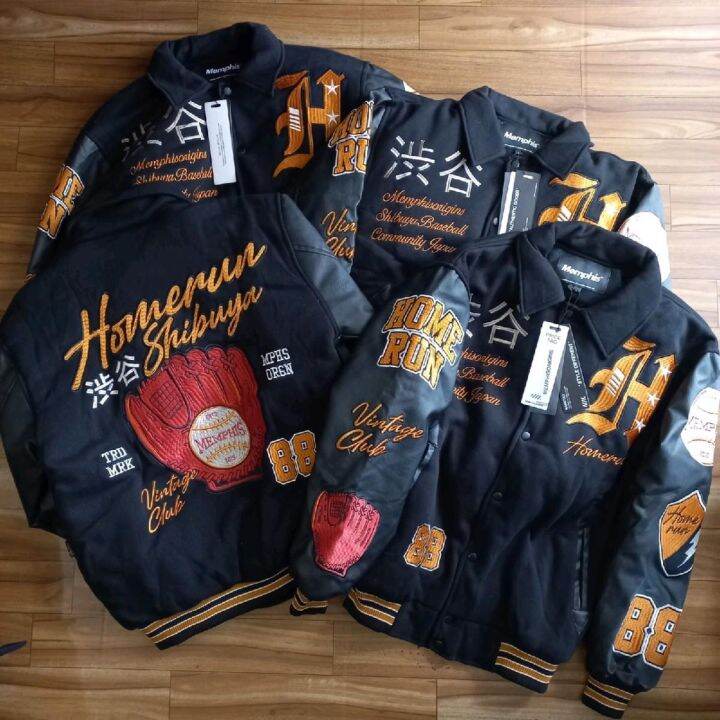 Jaket MEMPHIS ORIGIN varsity jaket homerun limited edition | Lazada ...