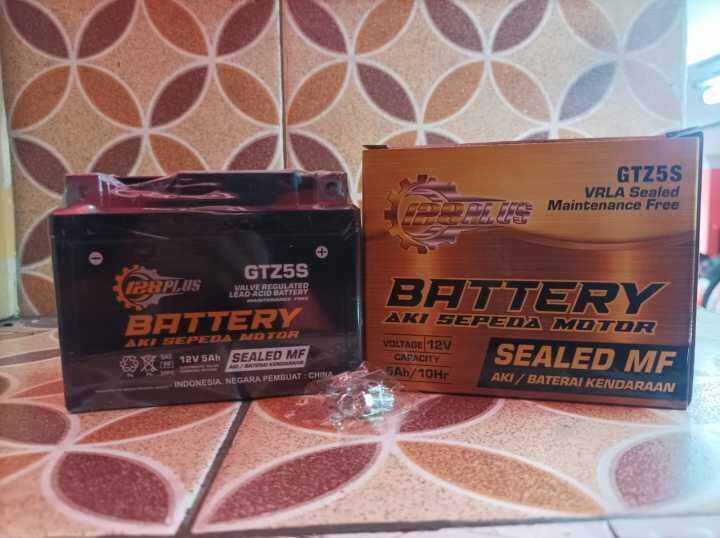 Aki Battery GTZ5S 12Volt || Honda Beat Fi, Mio J, Mio Soul, Yamaha Xeon ...
