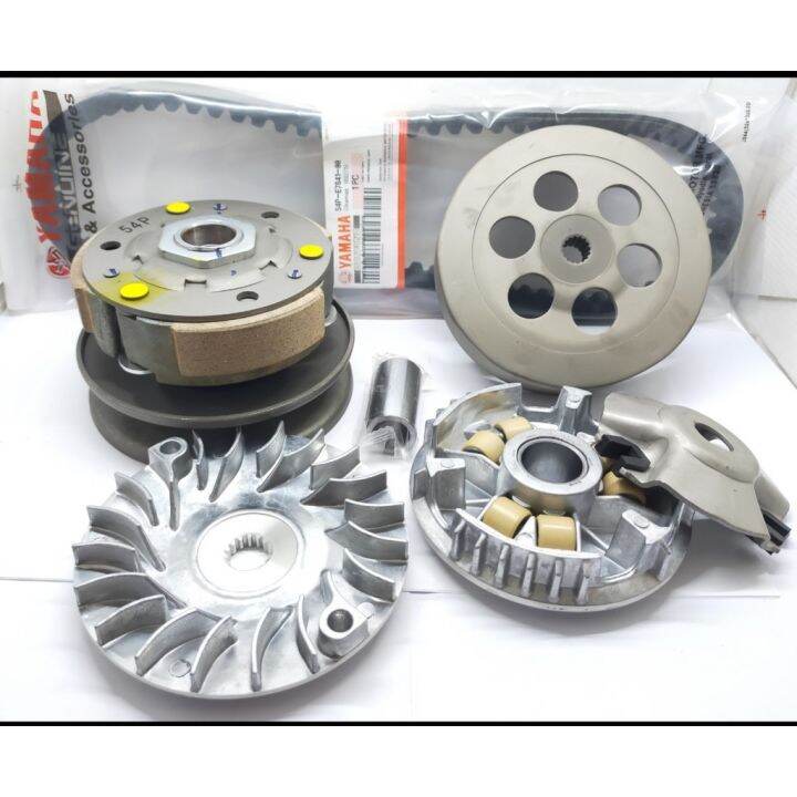 PAKETAN CVT LENGKAP RUMAH ROLLER VANBELT GANDA PULLY ASSY MIO J PNP SOUL GT FINO 115 MIO GT ...