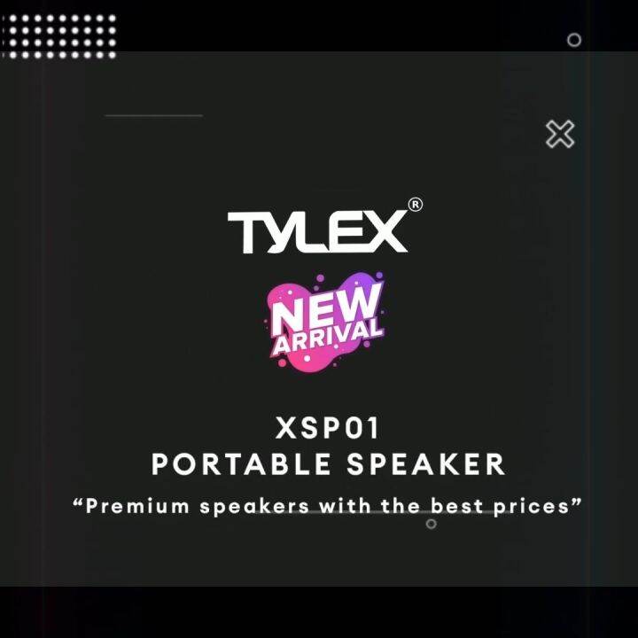 TYLEX XSP01 Portable Bluetooth Speaker with RGB Light 5.3 Bluetooth TWS ...