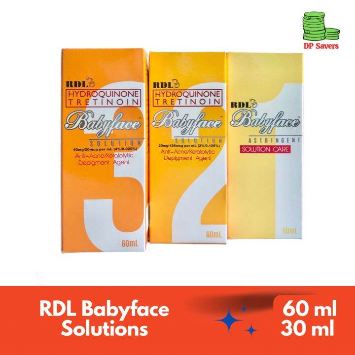 RDL Baby Face Solution 1/2/3 (30ml & 60ml) | Lazada PH