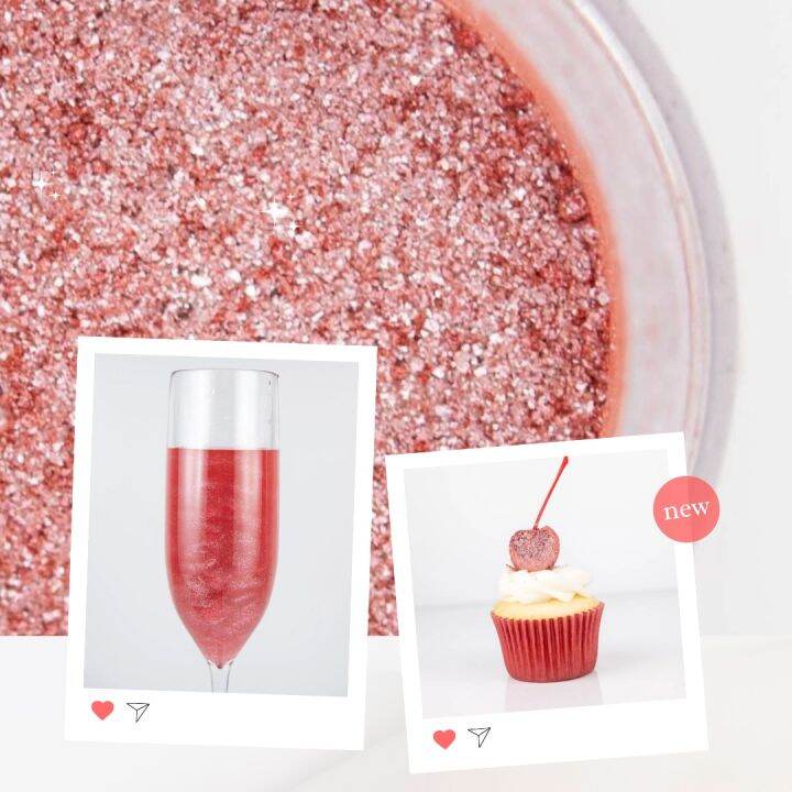 MAROON RED EDIBLE GLITTER 100% Food Grade for Drinks & Food | Lazada.co.th