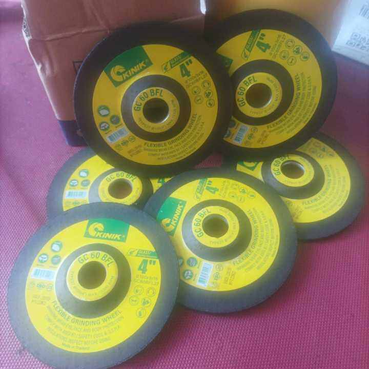 Mata gerinda KINIK flexibele 4" GC80 dan GC 120batu gerinda poles ...