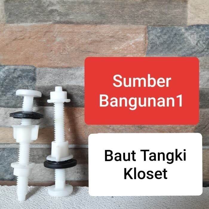 Baut tangki kloset baut PVC plastik closet duduk sekrup | Lazada Indonesia
