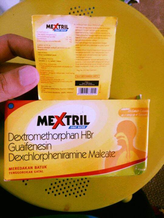 MEXTRIL (Obat Batuk Tenggorokan Gatal Alergi) Harga Per 1 Strip isi 4 ...