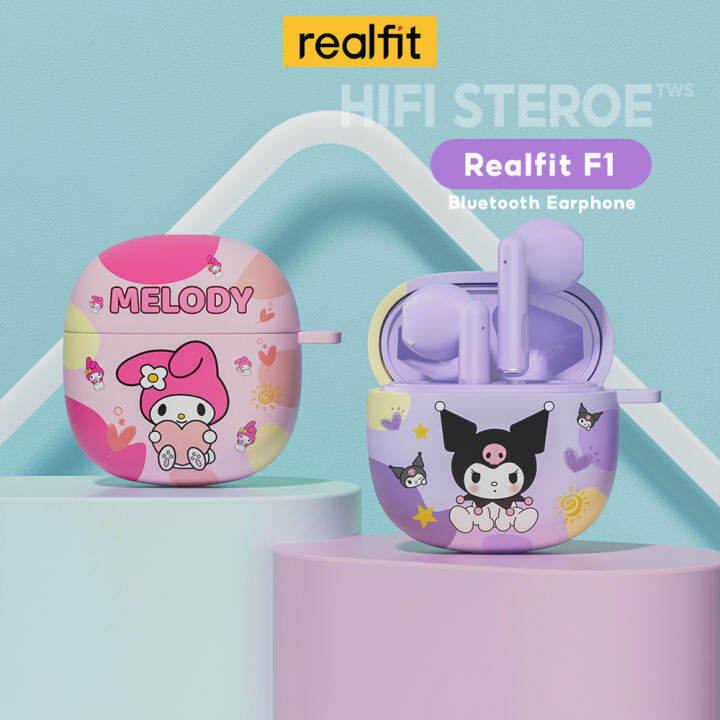 Realfit F1 Wireless Earbuds TWS Bluetooth 5.3 with Mic with Colorful ...