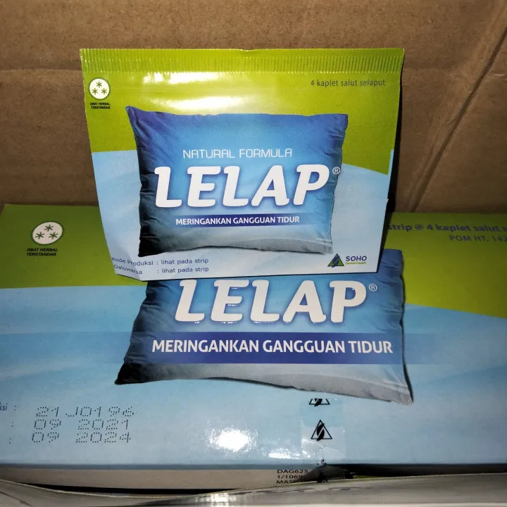 Lelap 4 kaplet (1 strip) meringankan gangguan tidur | Lazada Indonesia